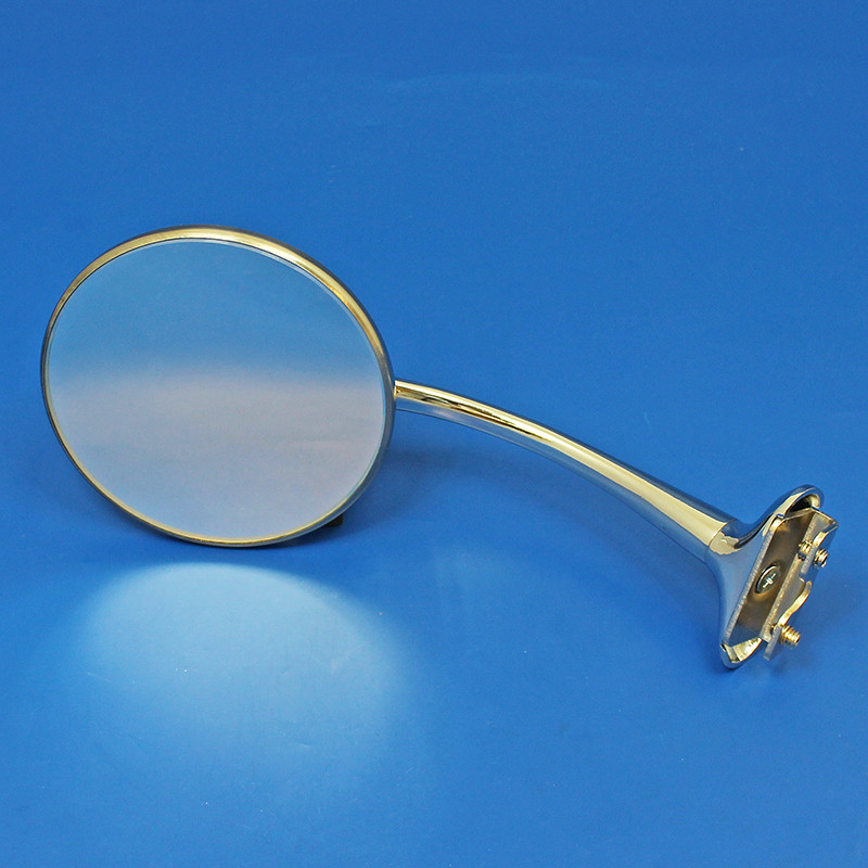 C5007: Clamp on mirror - 4" diameter, 140mm long curved mounting arm ...