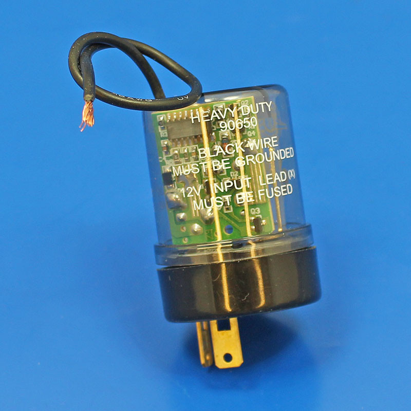LEDFLASH2: 12V LED Flasher Relay - 2 pin with reverse polarity base and ...