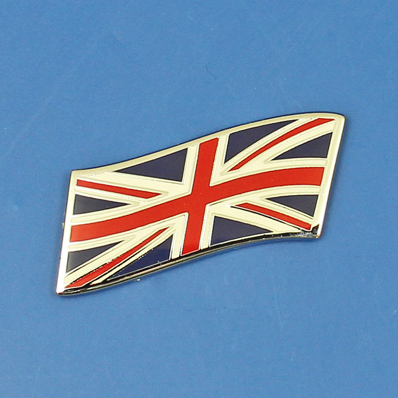 UFFLY1: 35mm enameled self adhesive Union flag - colour - Adhesive ...