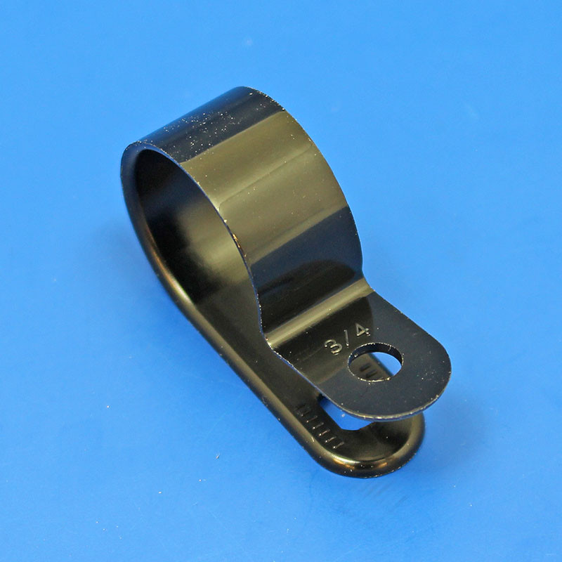 NPC3/4: Nylon 'P' Clip - 3/4" - Black - Plastic and Brass 'P' Clips ...