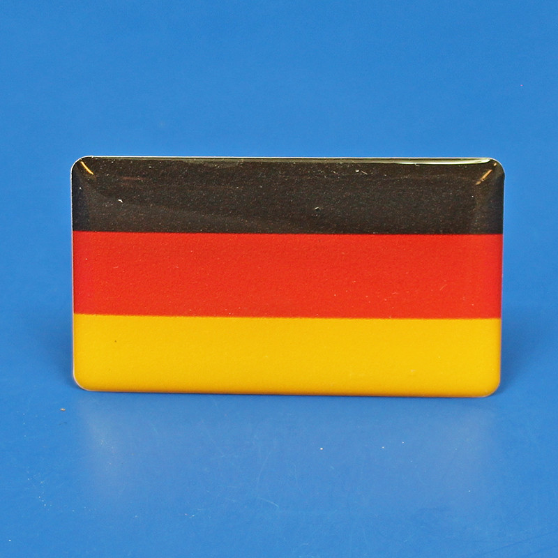 GREBDG: German 3D flag badge, self adhesive (pair) - Adhesive Badges ...