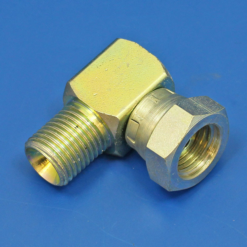 1/4BSPF-1/4BSPM-90: 1/4" BSP female to 1/4" BSP male threaded 90 deg ...